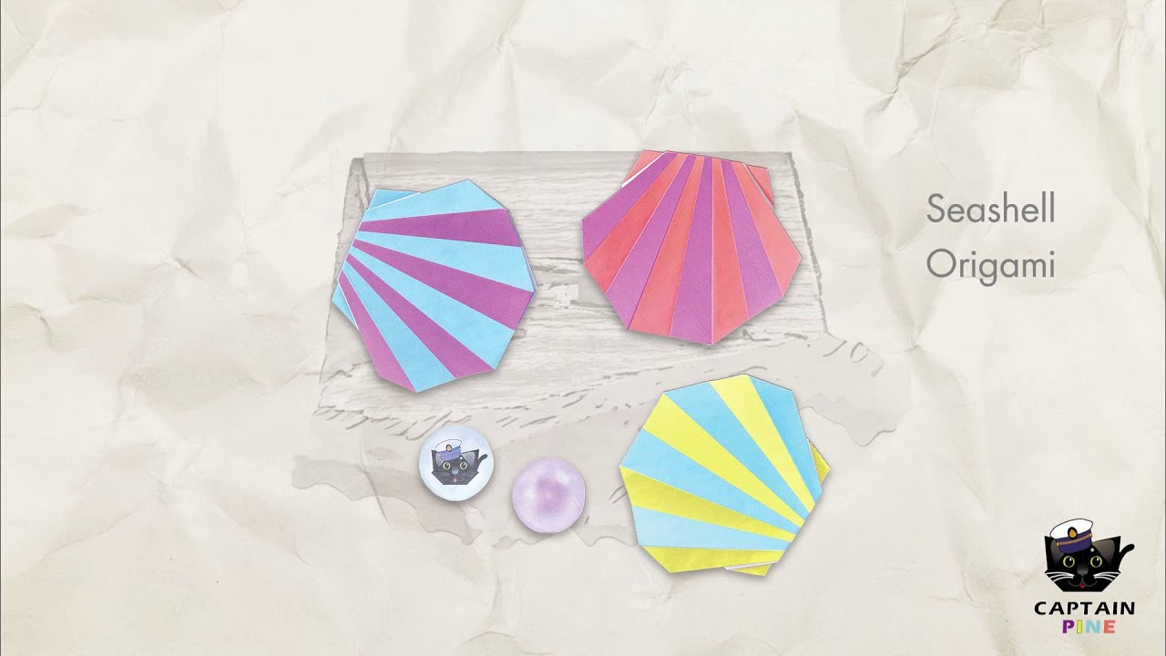 CRAFTY PINE TUTORIAL - Seashell Origami