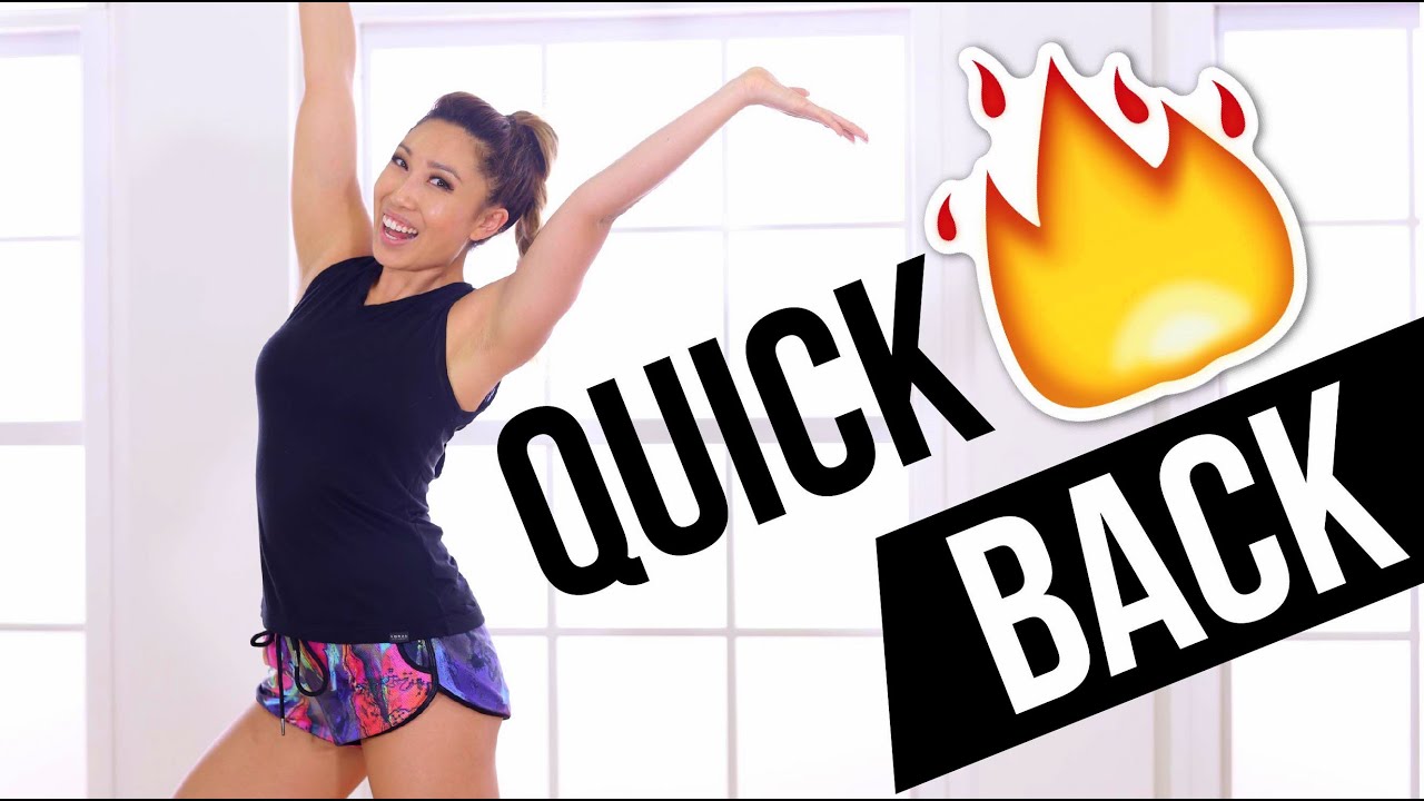 Quick Burn Standing Back Workout! No equipment, at home, back toning exercises!
