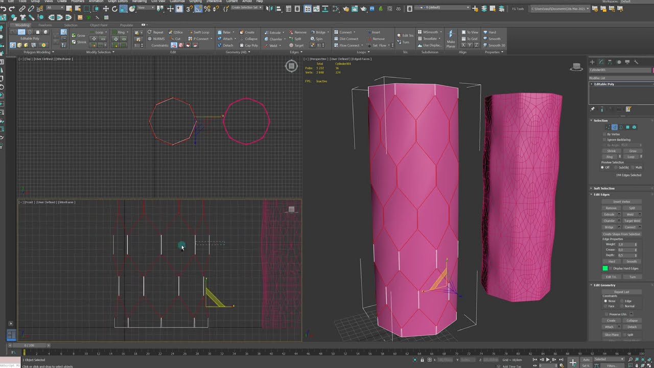 Creating a Sequence White Vase in 3D Max: Simple Elegance