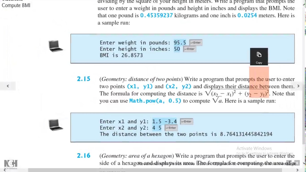 Introduction To Java Programming   Exercise 2 15a