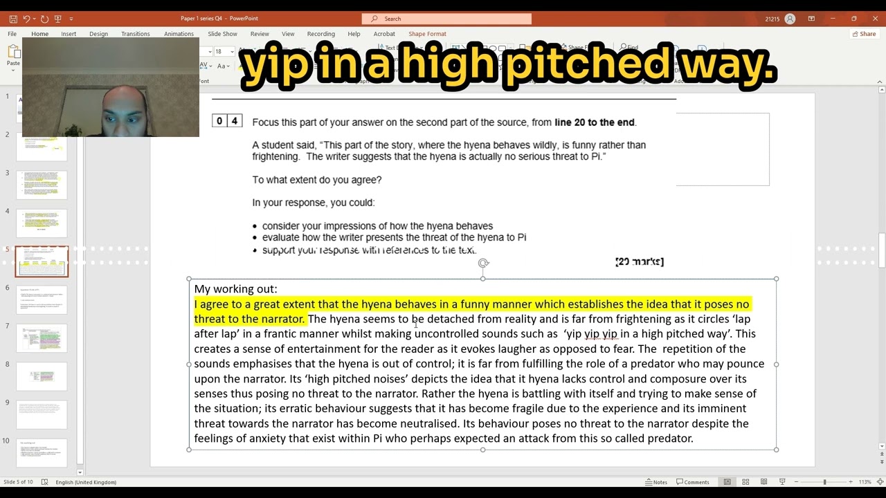 Mastering GCSE AQA English Paper 1: A Step-by-Step Guide to Question 4 ...
