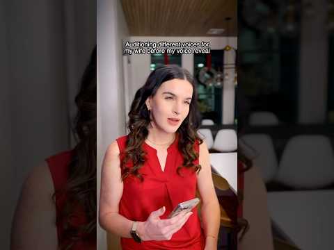 Auditioning voices for my wife before my voice reveal #trans #vocalsurgery #lgbt #wlw