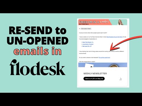 Flodesk Tutorial: How to Resend to Unopened Emails in Flodesk