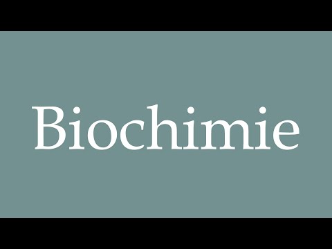 How to Pronounce ''Biochimie'' (Biochemistry) Correctly in French