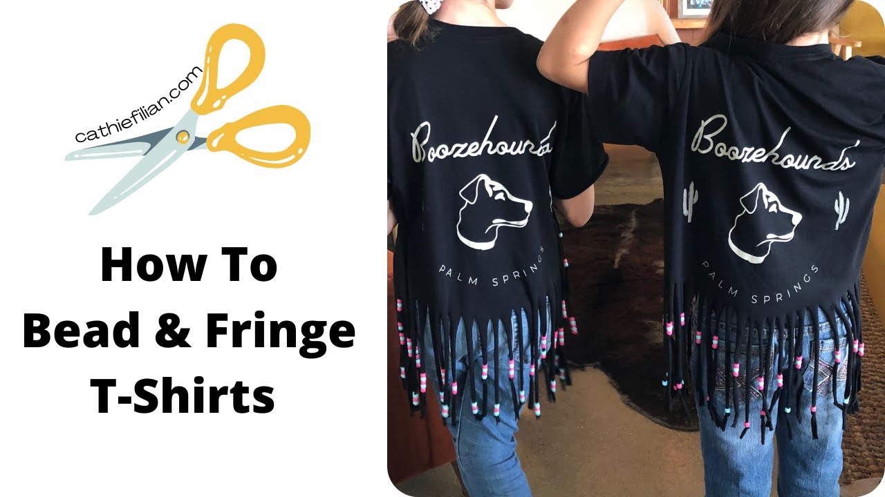 How to Fringe and Bead A T-Shirt + Steve Opened a Restaurant! Boozehounds in Palm Springs