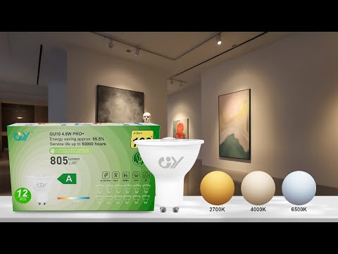 GY GU10 4.5W 805lm 36° Class A | Ultra Bright & Energy Saving