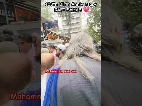100th Birth Anniversary Mohammad Rafi Shahid Rafi outside his House to Meet Fans of Mohammad Rafi