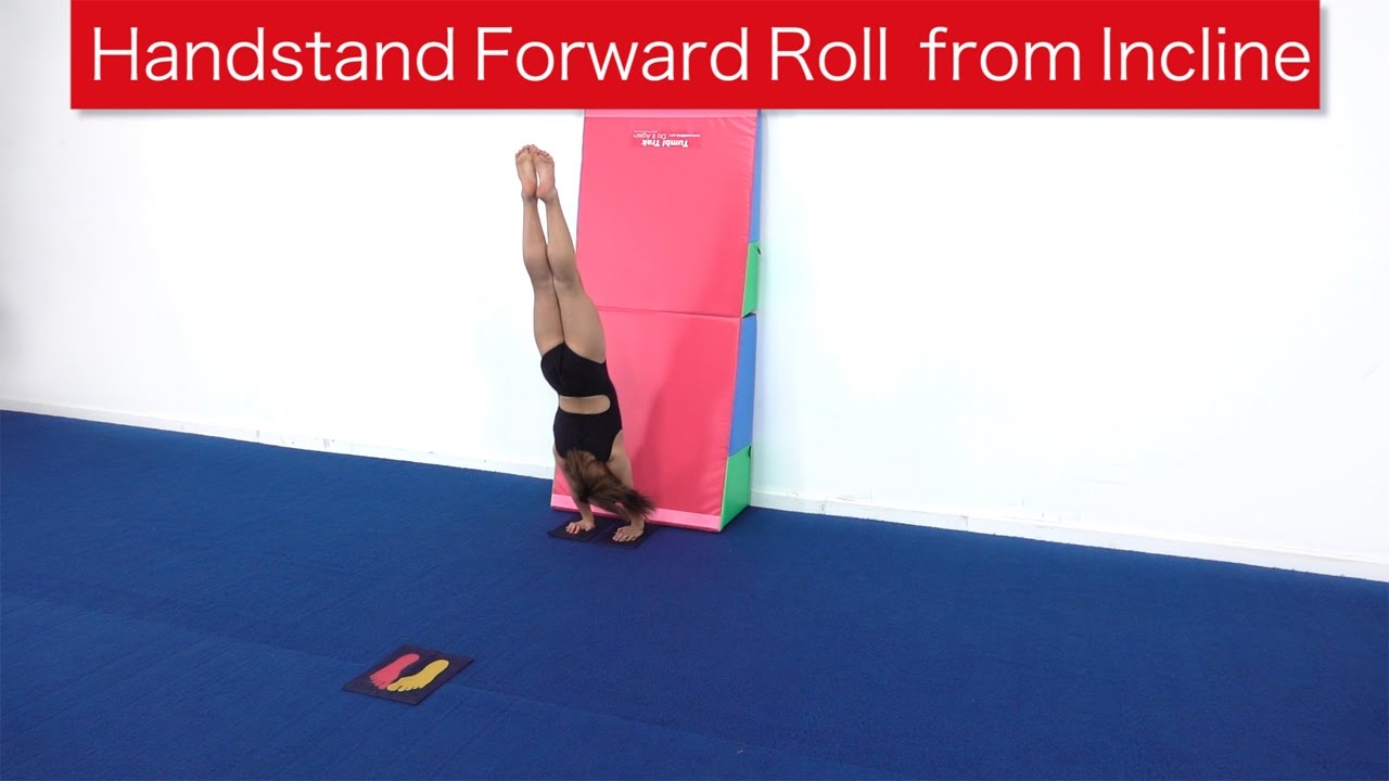 Handstand Forward Roll from Incline