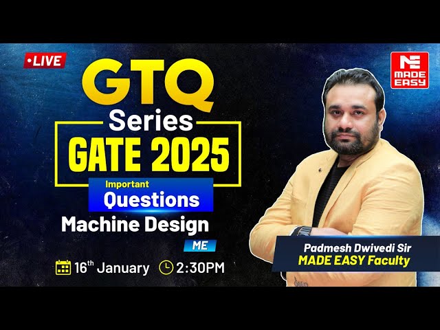 Mastering Machine Design for GATE 2025: Key Concepts and Problem Solving | Galaxy.ai | Galaxy.ai