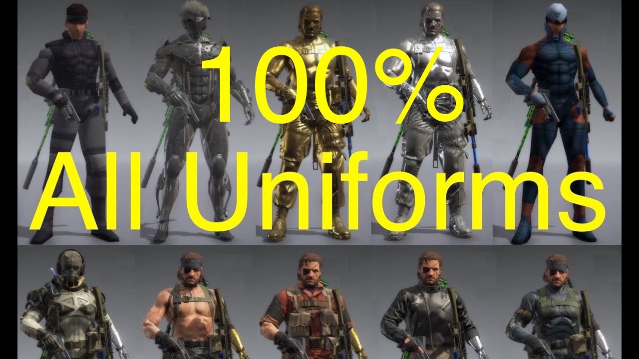 MGSV: Phantom Pain - All Snake Uniforms (100% Complete) Metal Gear Solid 5