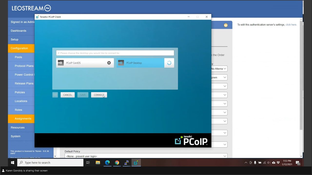 Leostream works seamlessly with Teradici Cloud Access Software