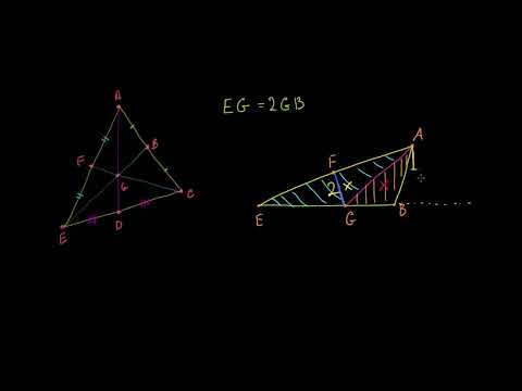 მედიანების გადაკვეთის წერტილი და მედიანების დამტკიცება (ვიდეო) | ხანის ...