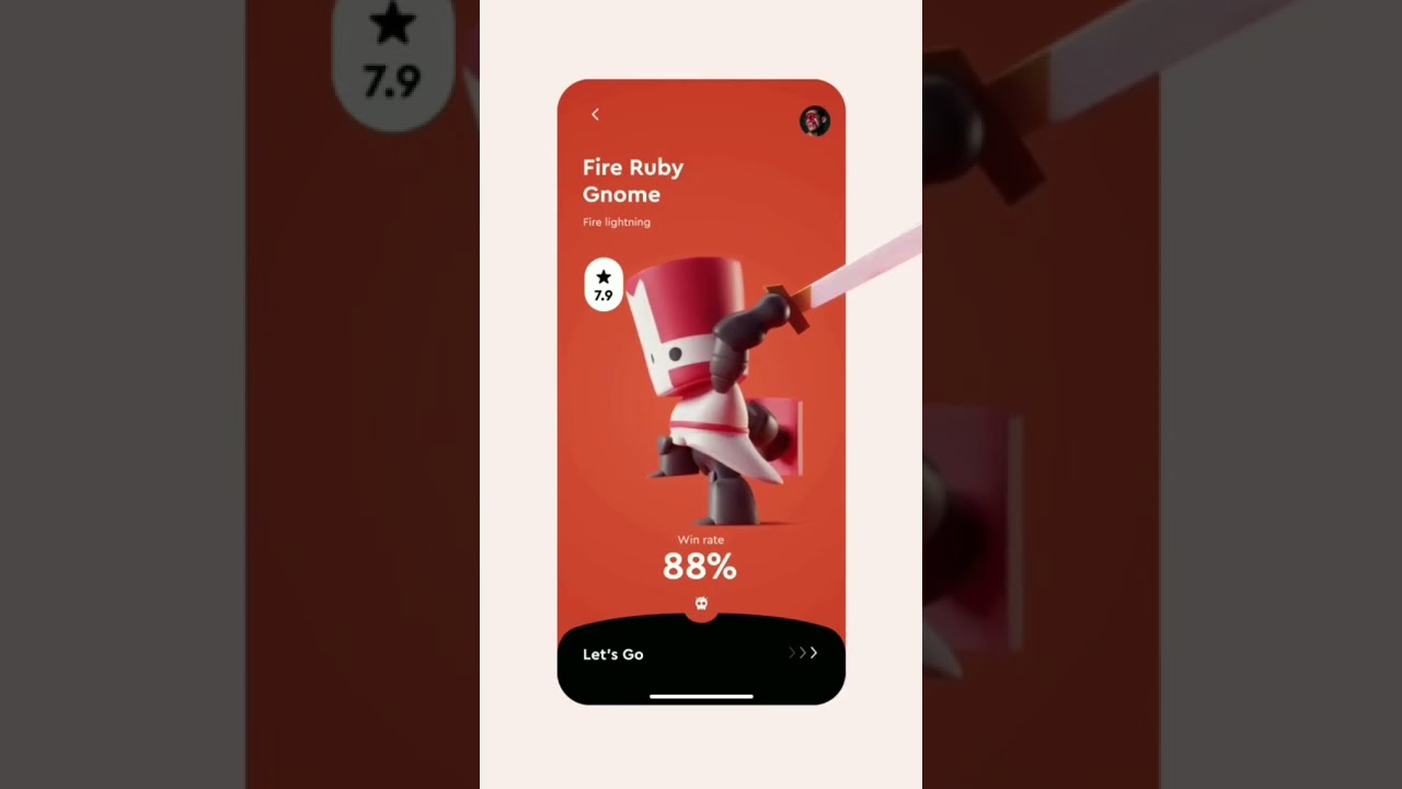 Amazing Game Character UI Inspiration Design #shorts