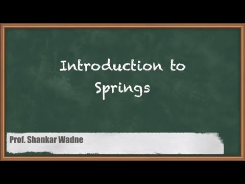 Introduction to Springs - Springs - GATE Machine Design Video Lecture ...