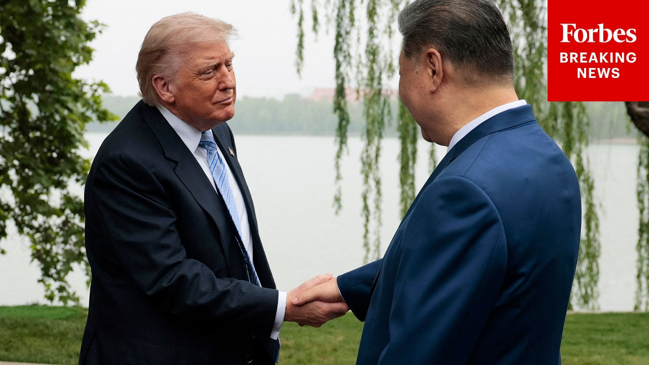 WATCH: Trump And Xi Participate In Friendship Photo In Zhongnanhai Garden In Beijing, China