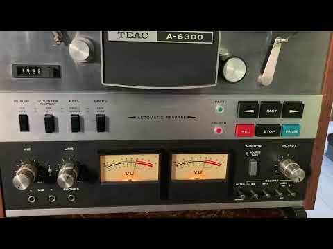 TEAC A-6300 10.5 inch Auto Reverse reel to reel demo