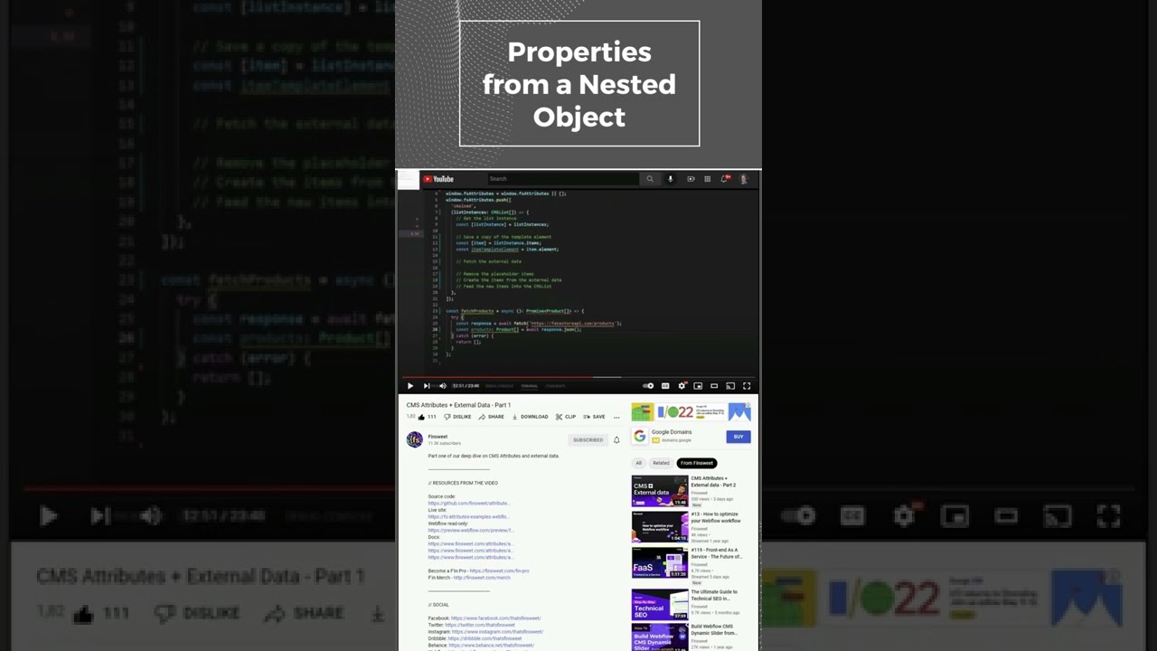 API & JavaScript Quick Tip: Working with a Nested Object