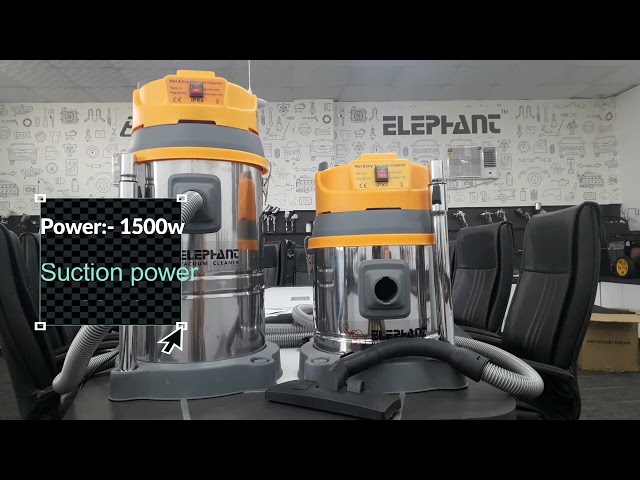 Vacuum Cleaner - Elephant 20L Wet and Dry Industrial Vacuum Cleaner 20 ...