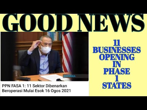 11BUSINESSES OPENING IN PHASE 1 STATES