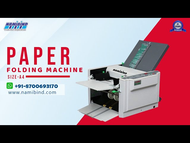 Paper Folding Machine - Vacuum Feeder Suction Paper Folding Machine ...