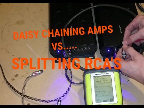 HOW TO - Daisy Chain Amps VS Splitting RCA'S To Run Multiple Amplifiers