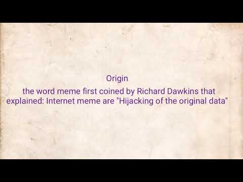 internet memes/meaning/origin