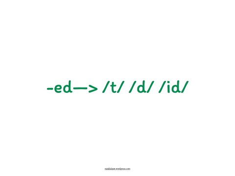 -ed pronunciation (past simple, past participle) – natalialzam