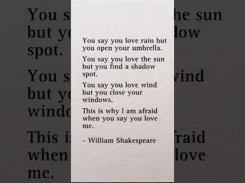 Deep Meaning Words | Shakespeare #deeplines #meaning #poetry