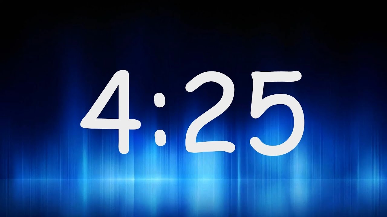 4:25 Minutes Timer / Countdown from 4min 25sec