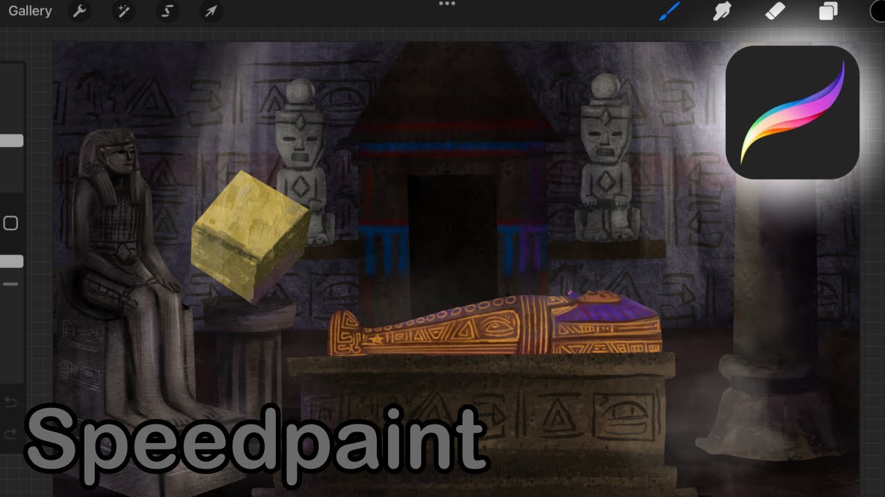 Background drawing in practice || speed paint #digitalart #illustration #procreate