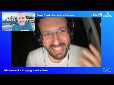 Greece Chats Podcast - Aris Gerontakis, Professional Voice Actor. Hosted by Tony Kariotis.