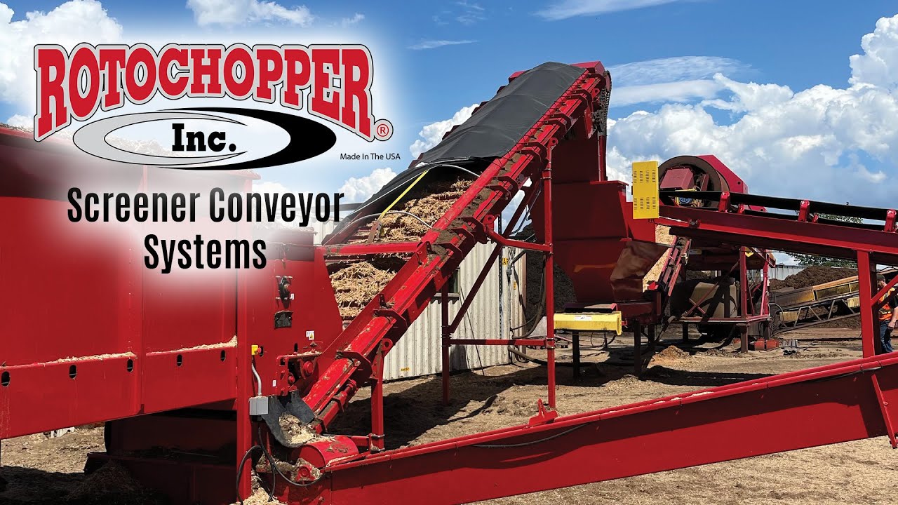 Screen and Separate Wood with the Rotochopper Screener Conveyor