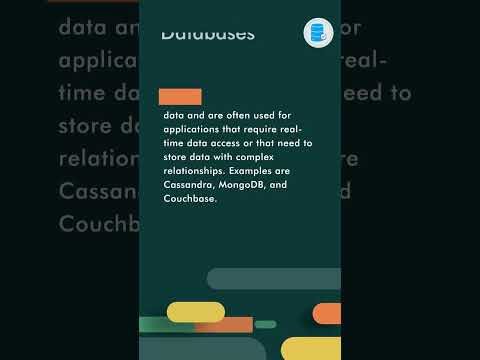 3 Main Types of Databases #shorts #ytshorts #youtubeshorts