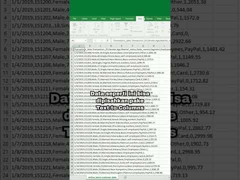 Excel Tips - Cara Membuka dan Format File CSV