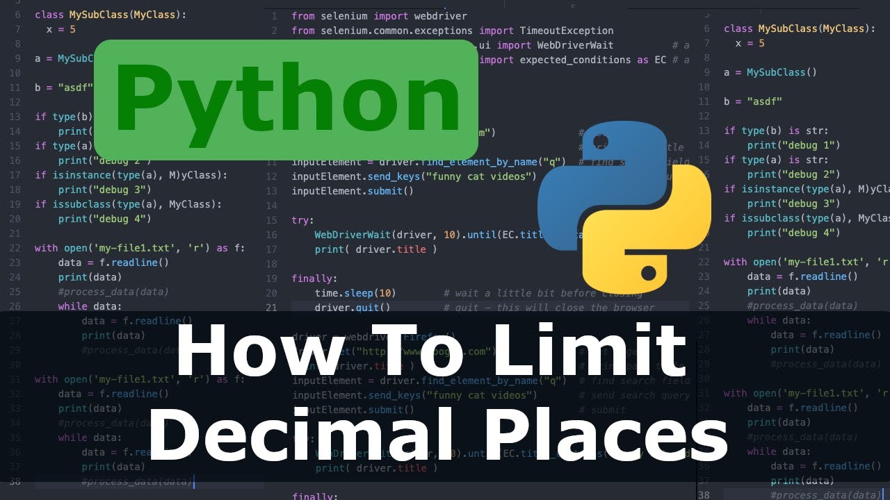 Python - How To Limit Decimal Places