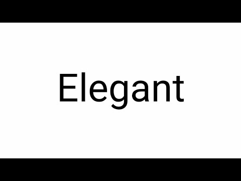 Elegant meaning in telugu and english