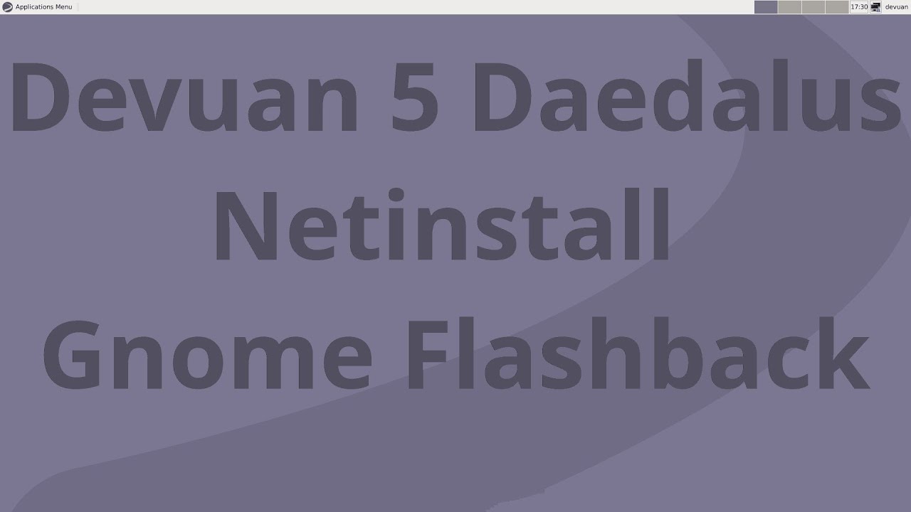 Devuan 5 Daedalus Netinstall Gnome Flashback