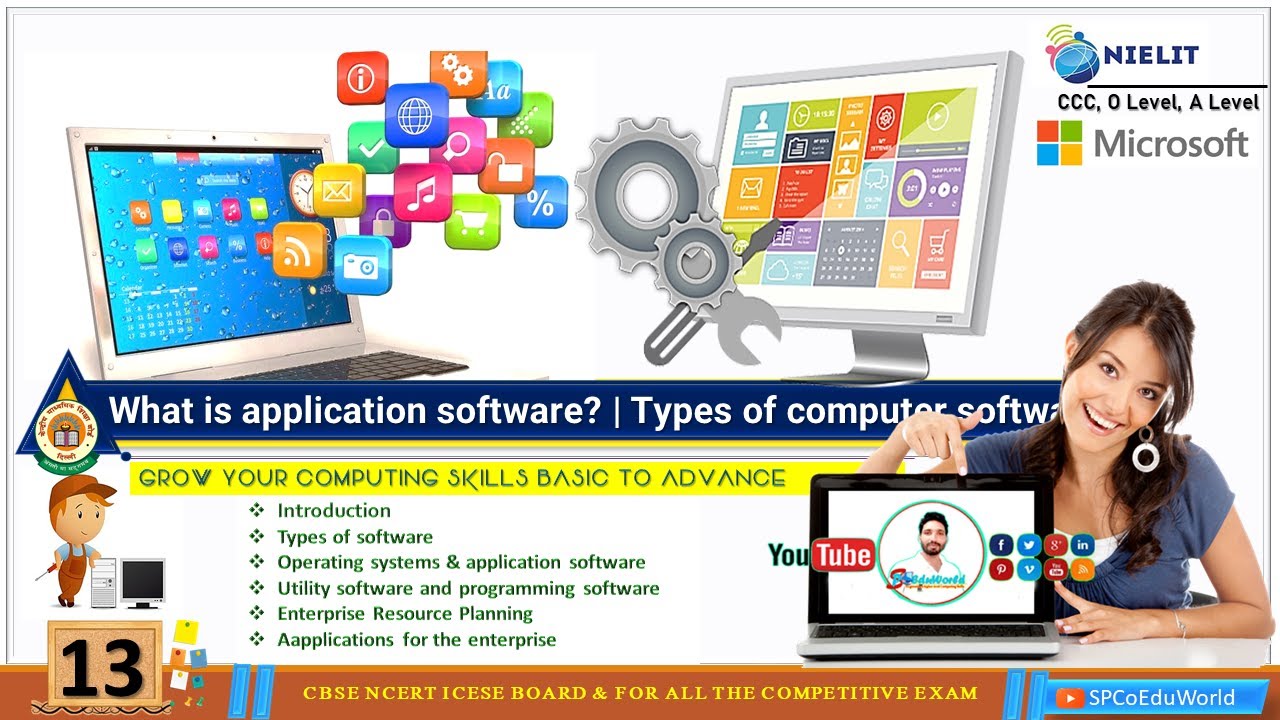 what is application software? | types of computer software | introduction to operating system