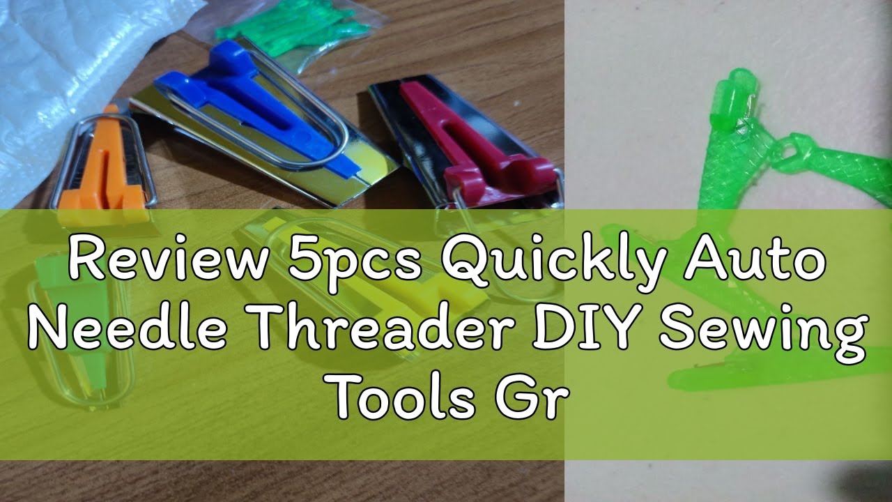 Review 5pcs Quickly Auto Needle Threader DIY Sewing Tools Green Fish Threader Home Hand Machine Sew