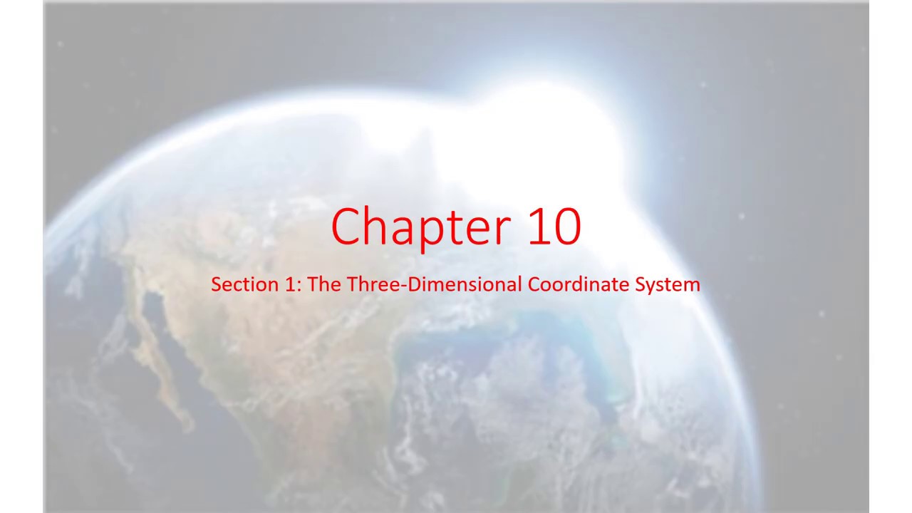 10 1 3D Coordinate Space