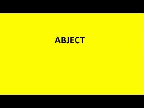 abject meaning