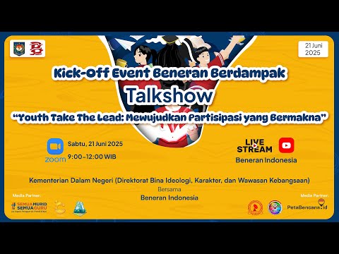Beneran Berdampak 2025 | Talkshow "Youth Take The Lead: Mewujudkan Partisipasi yang Bermakna”