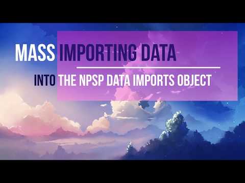 Salesforce NPSP - Mass Importing Into The Nonprofit Success Pack - Part 1