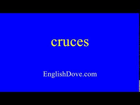 How to pronounce cruces in American English.
