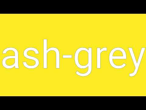 Ash-grey Definition & Meaning