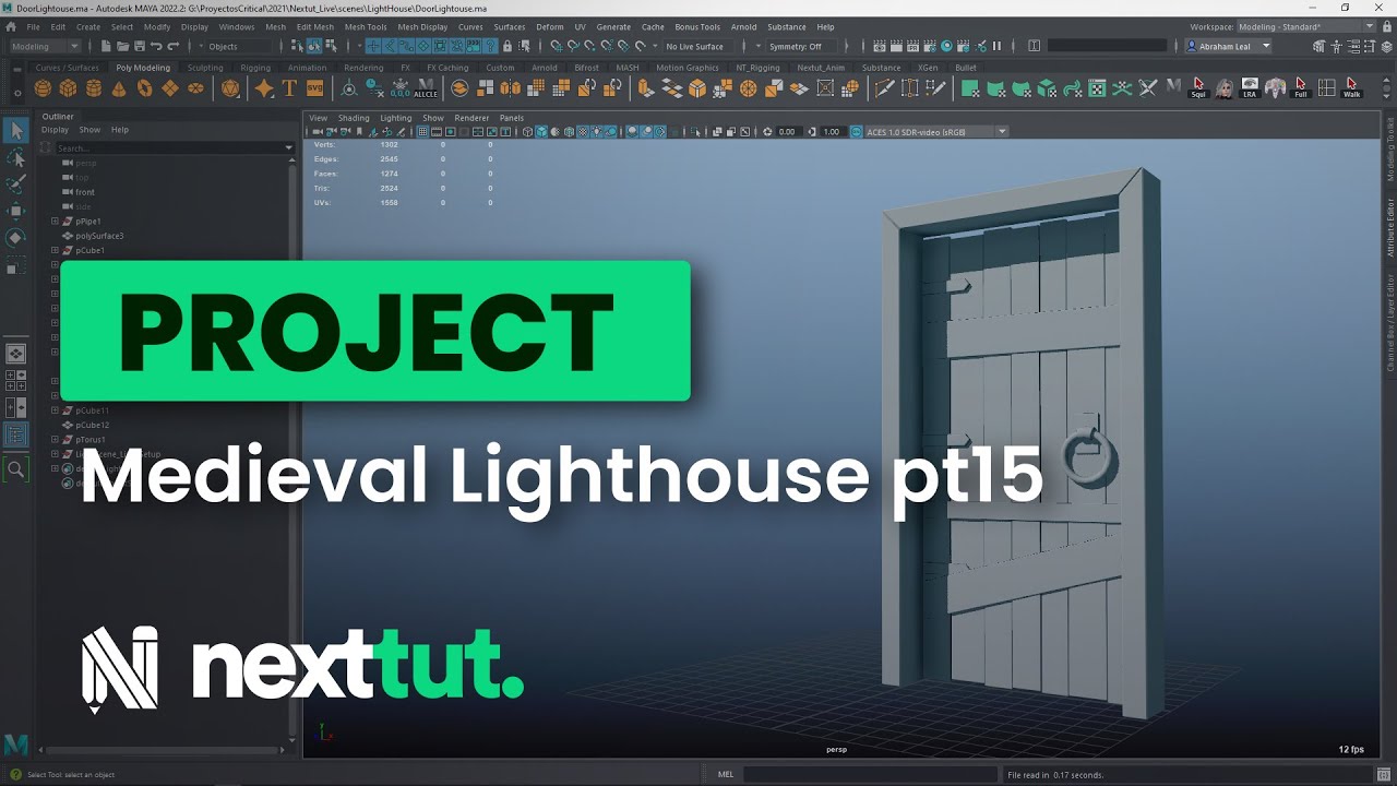 MAYA TUTORIAL | Medieval Lighthouse tutorial pt15