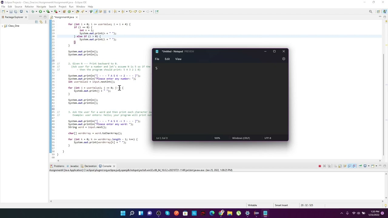 Assignment 4 || Java || Techfios