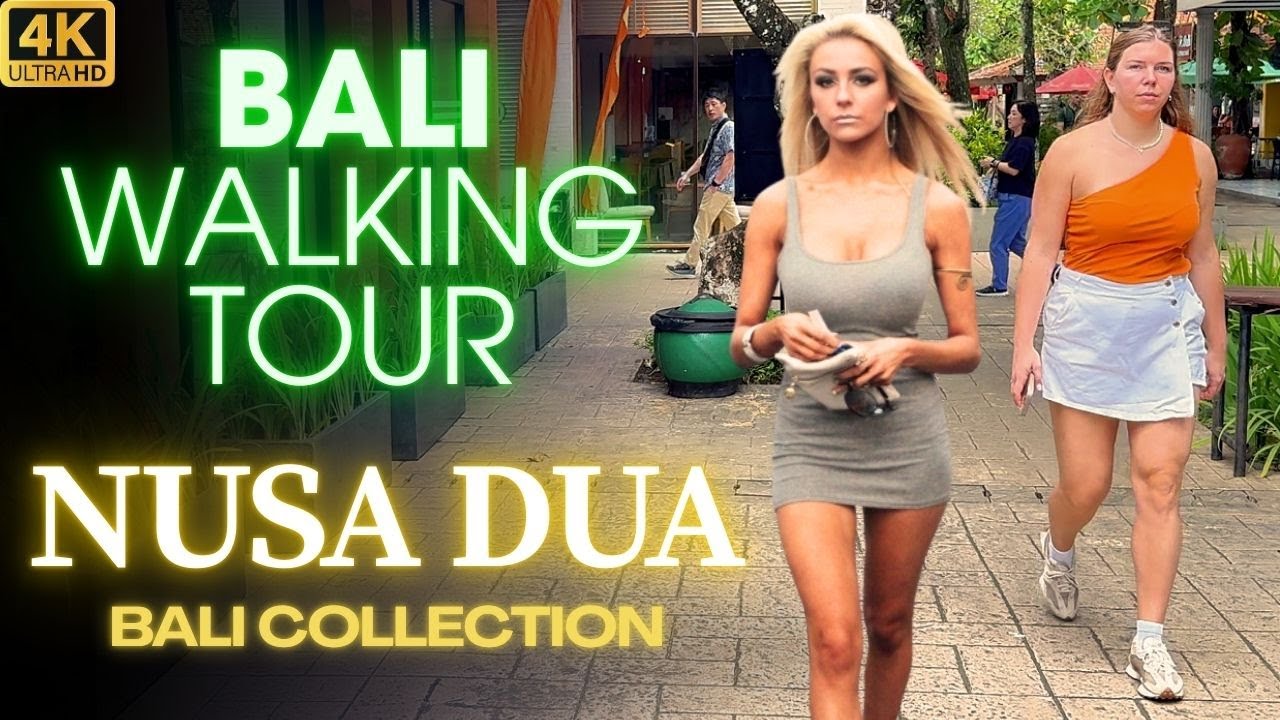 Bali Walking Tour 2025 🇮🇩 | New Year Vibes at Bali Collection Nusa Dua 🎄 (4K)