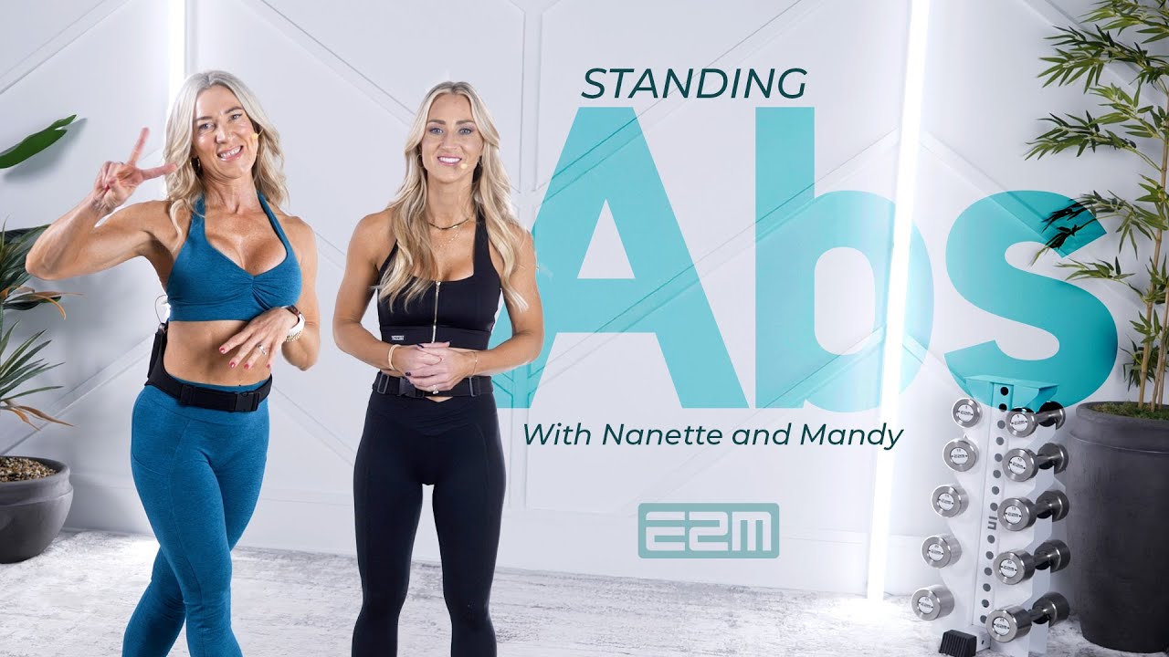 Standing Abs Workout — 10 Min Belly Fat Burner with Coach Mandy & Nanette