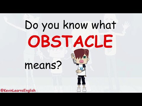 Do you know what OBSTACLE means? --- Learn English with Kevin 😁😉 #learnenglish #funenglish